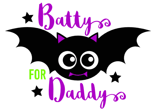 Batty For Daddy, Bat, halloween Svg File - SvgHeart.com