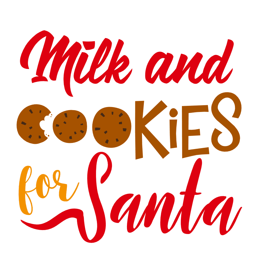 Milk And Cookies For Santa, Christmas Svg File - SvgHeart.com